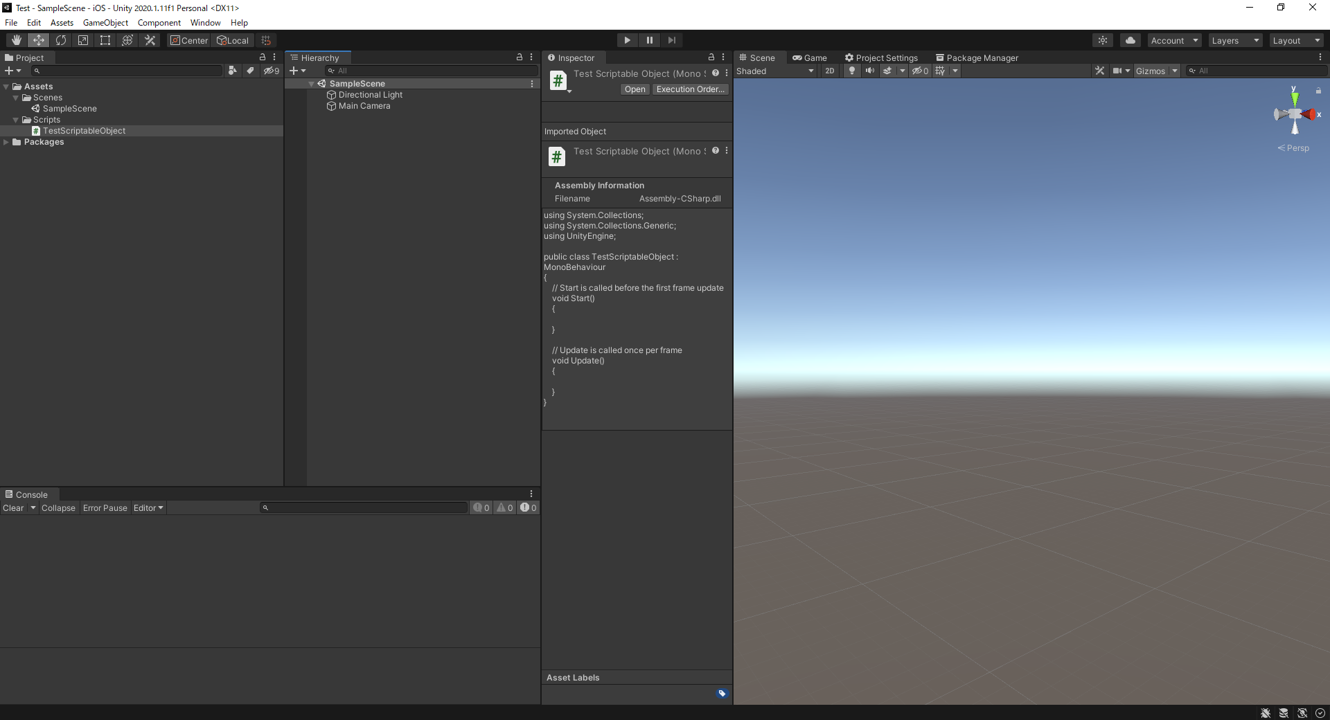 [Unity]ScriptableObjectを作る際、Visual Studio Codeだとわざわざエディター用コードを書かなくても良いので便利 | nobushiueshi