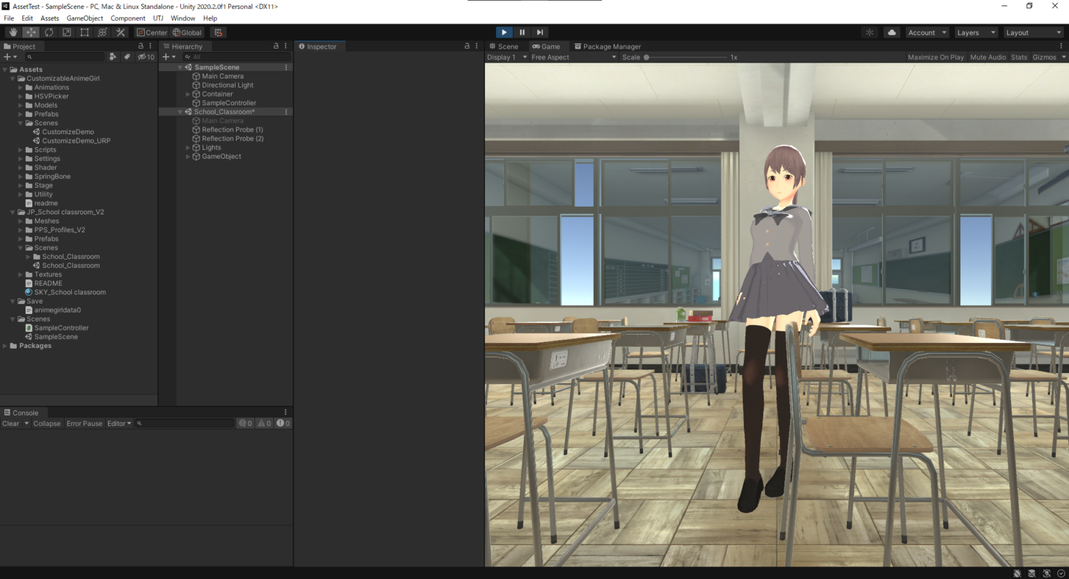 [Unity]「Customizable Anime Girl (Beta)」のデモシーンで作成した女の子のデータを取得する方法 ...