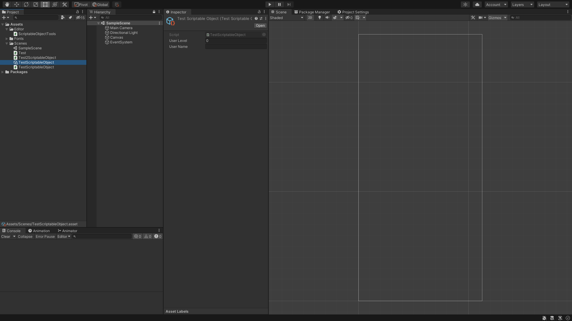[Unity]ScriptableObjectを作る際に便利なエディター拡張用コード | nobushiueshi