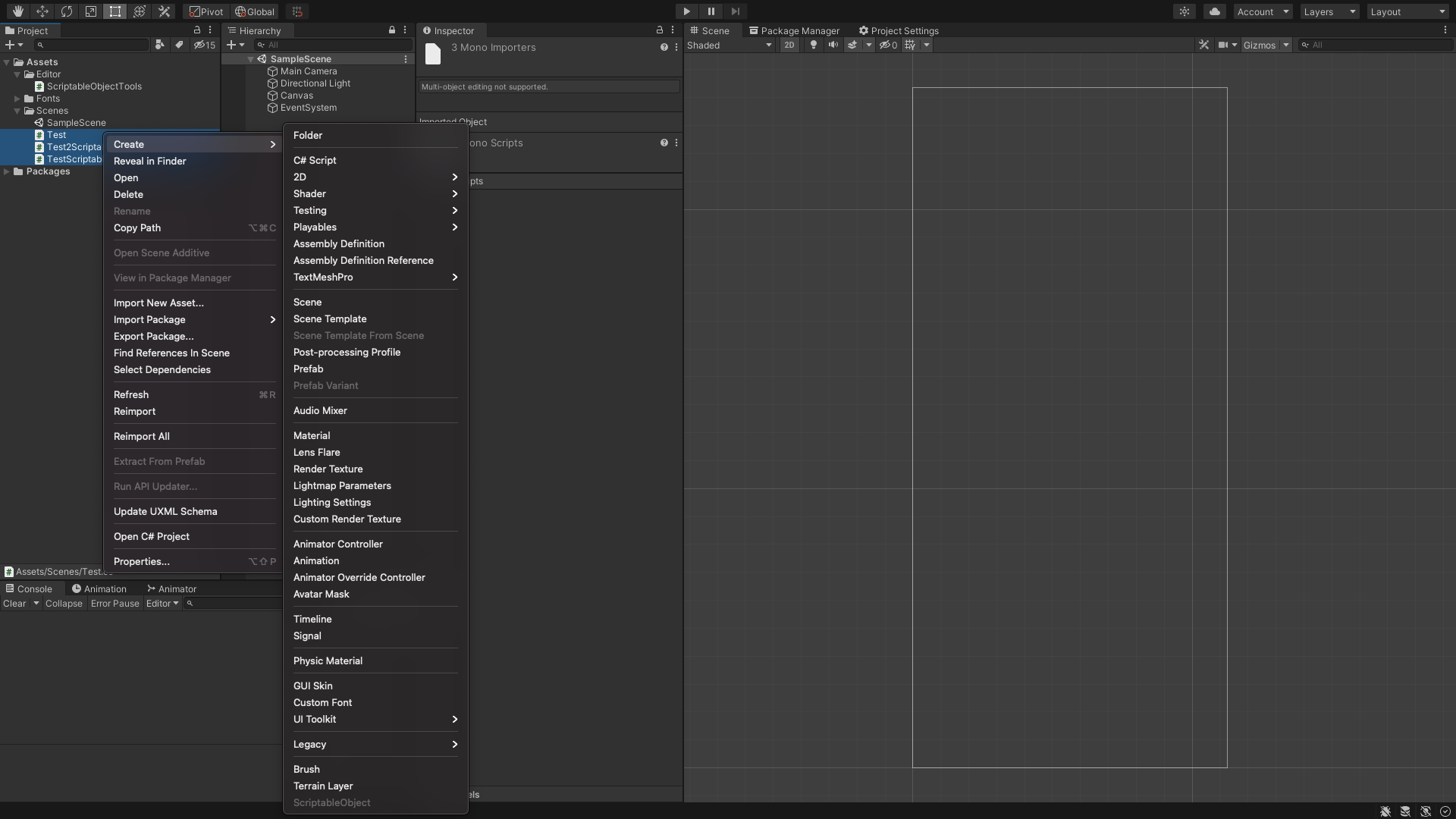 [Unity]ScriptableObjectを作る際に便利なエディター拡張用コード | nobushiueshi