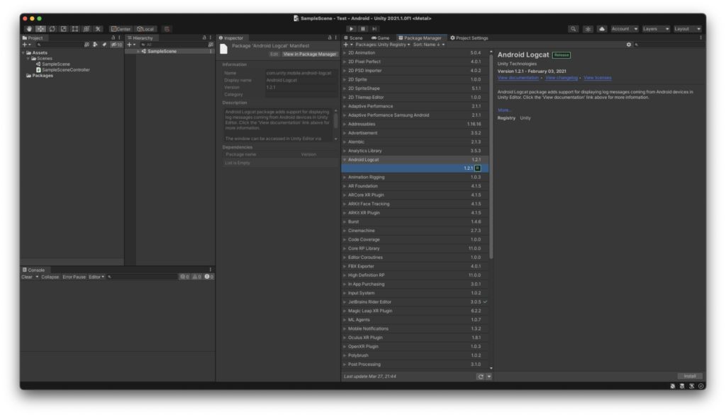 [Unity]Android Logcatのパッケージが実機デバッグ時に便利だったお話 | nobushiueshi